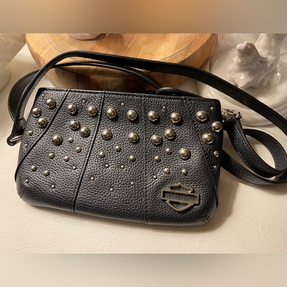 Harley-Davidson | Bags | Harley Davidson Studded Crossbody Pouch | Poshmark